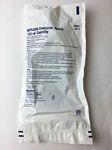 Baxter Empty INTRAVIA Container with PVC Ports, Sterile fluid path, 150 ...