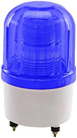 LED Warning Light, 24V Blue Strobe Beacon Flashing Lights Rechargeable ...