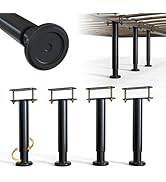 Amazon.com: YUEYIN 2Pcs Adjustable Height Bed Frame Support Leg, Extra ...