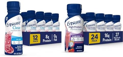 Amazon.com: Ensure Liquid Clear Nutrition Drink, 0g fat, 8g of protein ...