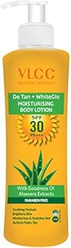Amazon.com : VLCC DeTan + WhiteGlo Moisturising Body Lotion SPF 30 PA ...