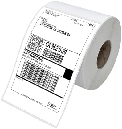 Amazon.com : 500 Labels/Roll, GOLDEN WIND Direct Thermal Label, 4"x6 ...