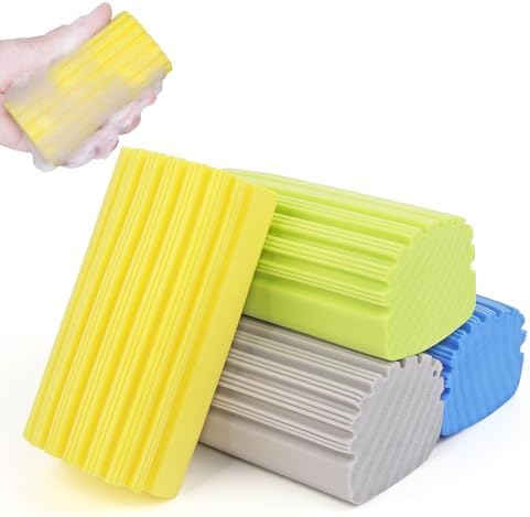 Amazon.com: Dusting Sponge Damp Duster for Cleaning - 4 Packs Dust ...