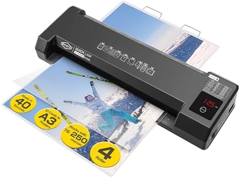 SINCHI A3 Thermal Laminator & Foil Applicator | 40s Warm-Up, 45s/Page ...