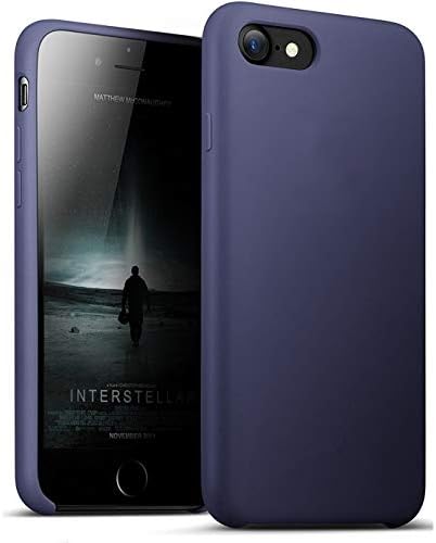 M Cart Liquid Silicone Slim Back Cover Case for Compatible for iPhone 7 ...