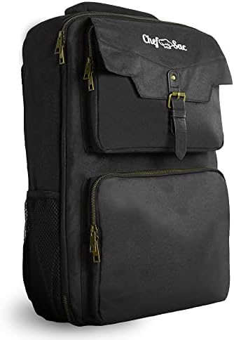 Amazon.com: PEKREWS Chef Backpack with Knife Roll Bag, 40+ Slots ...