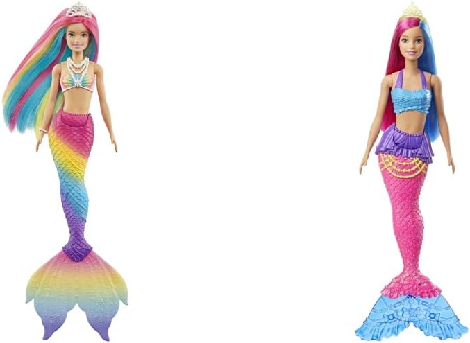 Barbie Dreamtopia Rainbow Magic Mermaid - GTF89 & Dreamtopia Mermaid ...