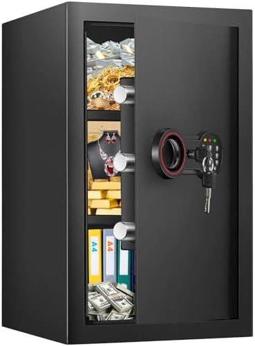 Fireproof and Waterproof Safe Box, 5.48 Cubic Feet Extra Large Lock Box ...