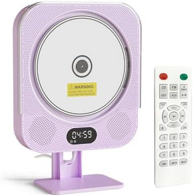 Amazon.com: Kpop Purple CD Player,Wired CD Players for Home,Desktop ...