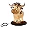 Cute Vintage 3D Highland Cow Table Lamp, USB Bedside Energy-Saving ...