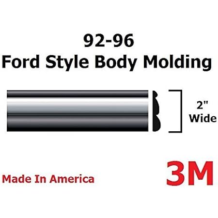 Amazon.com: Automotive Authority LLC 1992-1996 Ford Black Chrome Side ...
