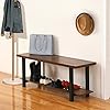 Amazon.com: Evajoy Shoe Bench, Modern Industrial Shoe Rack, Sturdy Shoe ...