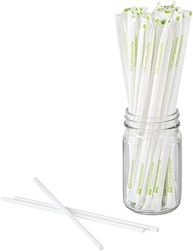 Amazon.com: Restaurantware Drinking Straws 100 Pack of 8.25 Inches ...
