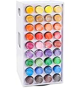 Amazon.com: SANFURNEY Craft Paint Storage Rack, 72 Holes Spinning Paint ...