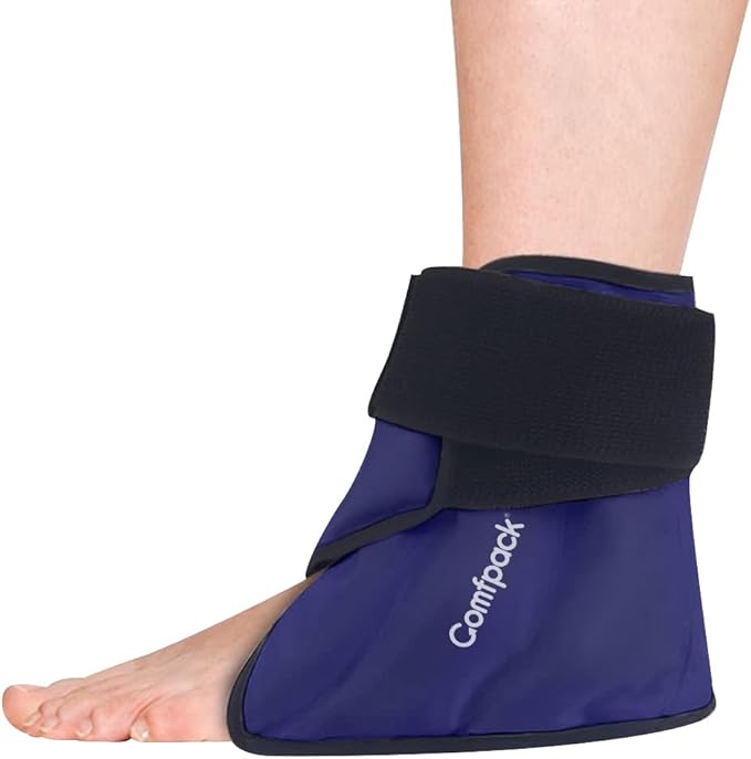 Amazon.com: Comfpack Ankle Ice Pack Wrap for Swelling, Heel Ice Pack ...