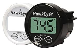HawkEye in Dash Depth Finder w/Air & Water Temperature - Thru Hull ...