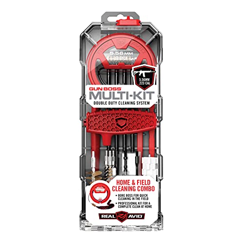 Real Avid Rifle Cleaning Kit & Range Gun Tool Kit for .22-.224 Caliber ...