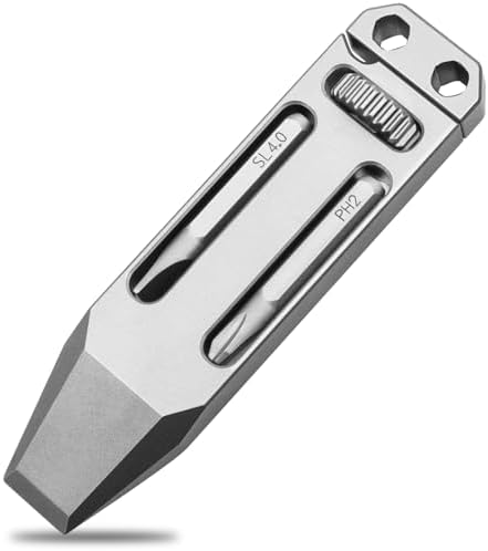 Autuveen Titanium Multitool Pry Bar,Portable EDC Multitool Tool,Mini ...