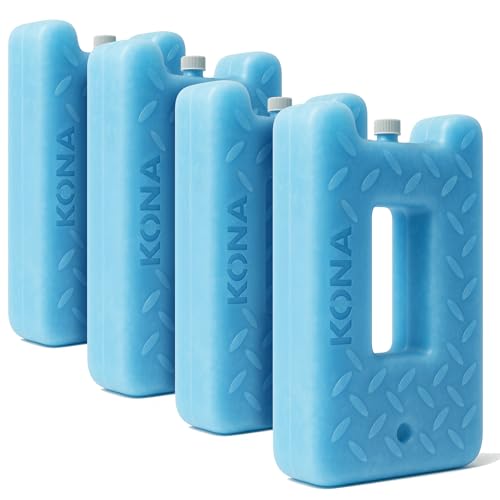 Kona Blue/Ice Ice Packs for Lunch Box - 2 lb Freezer Packs Compatible ...