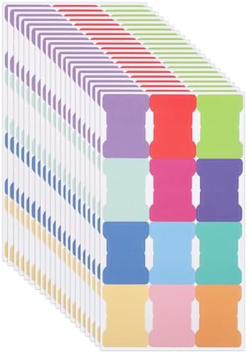 20 Sheets/240 Pieces Sticky Index Tabs, Double Sided Book Page Markers ...