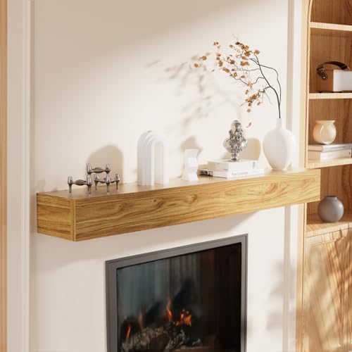 Amazon.com: Avana Floating Fireplace Mantle - Mantles for Over ...
