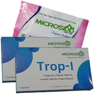 Troponin i Heart Attack Test kit (5) : Amazon.in: Industrial & Scientific