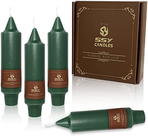 Amazon.com: Dripless Taper Candles Handemade Tapered Candles 5 Inch ...