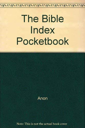 The Bible Index Pocketbook: Luci Shaw: 9780860653202: Amazon.com: Books
