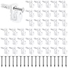 Amazon.com: 48 Pack Back Wall Clips for Drywall, Heavy Duty Shelf Clips ...
