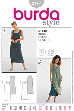 Amazon.com: Burda Craft Sewing Pattern 2943 - Dress Sizes: One Size ...