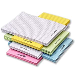 AmazonBasics Wide Ruled 5X 8 - Inch 50-Sheet Lined Writing Note Pad ...