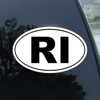 Amazon.com: Rhode Island Euro Oval Bumper Sticker: 0835189004668 ...