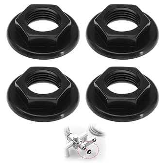 4 Pcs 1/2" BSP Tap Sink Flange Back Nuts, Plastic Mixer Tap Fixing Nut ...
