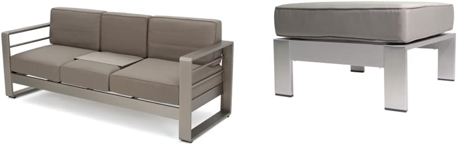 Amazon.com : Christopher Knight Home Cape Coral Outdoor Loveseat Sofa ...