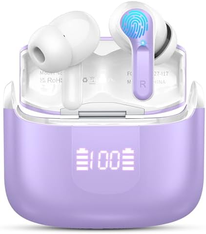 Amazon.com: Wireless in-Ear Buds with LED Display, Noise-Canceling ...