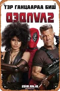 Amazon.com : Deadpool 2 movie posters (2018) Metal Tin Sign 8X12 Inches ...