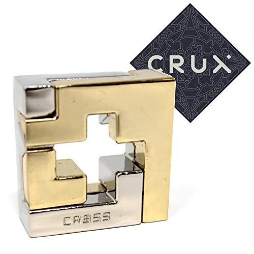 Hanayama Cast Cross Puzzle – Level 3 of 6 – Mid Range – Includes Crux ...