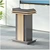Amazon.com: Fakednss Wooden Podium Stand - Pulpit Stand with Storage ...