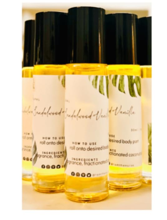 Amazon.com: Sandalwood Vanilla Perfume Oil, Alcohol-Free, Long Lasting ...