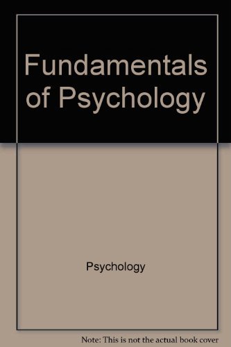 Fundamentals of Psychology (Addison-Wesley Series in Psychology); 2nd ...