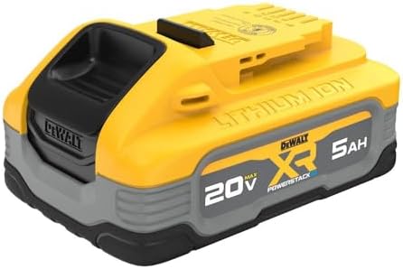 Amazon.com: DEWALT Powerstack 20V MAX Battery, Rechargeable, 5Ah ...
