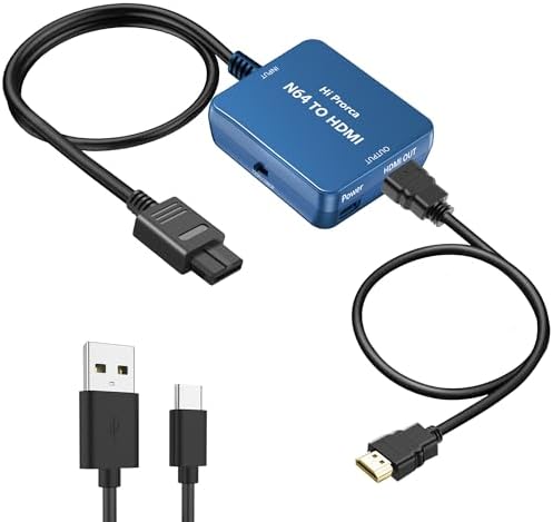 Amazon.com: Hiprorca N64 HDMI Adapter Converter, N64 to HDMI Cable ...