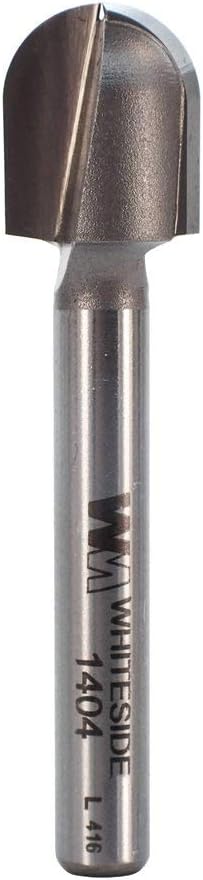 Whiteside Router Bits 1404B Round Nose Bit with Bearing - Edge ...