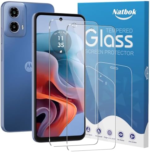 AOKUMA Tempered Glass for Motorola Moto G45/G34 Screen Protector, [2 ...