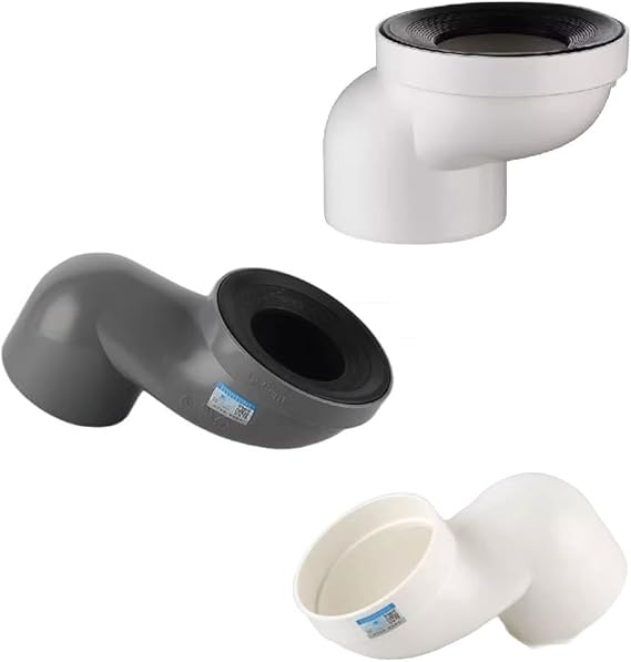 1Piece Plastic Toilet Drain Relocation Offset Flange Adapter Shifter ...