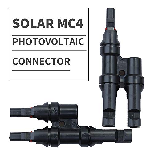Anxingo MC4Y Lot de 2 connecteurs solaires MC4 Y MMF+FFM pour connexion parallèle entre panneaux ...