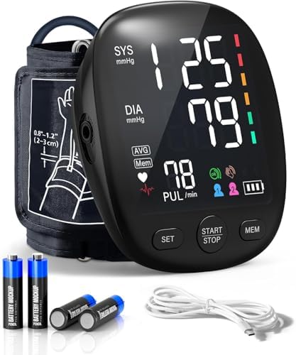 Amazon.com: Upper Arm Blood Pressure Monitor for Home Use, FDA-Cleared ...