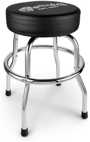Martin & CO. - Chrome Barstool; Bar Stool for Musicians; Padded Seat ...