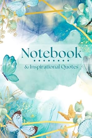 Notebook & Inspirational Quotes: 6x9 Composition Notebook College Lined ...