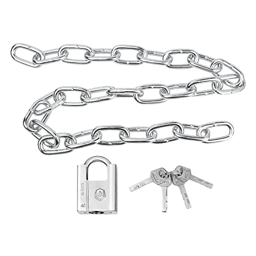 Bike Chain Lock, Cannot Be Cut with Bolt Cutters Or Hand Tools, Premium ...